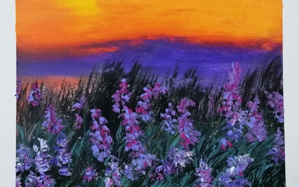 油画棒||爱情色的花海|附步骤视频