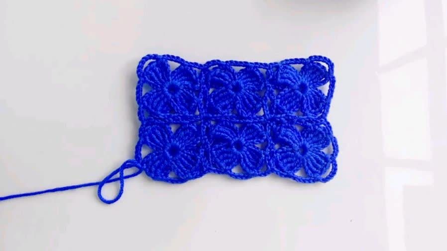 钩针编织;一根线钩出来的花样,实用广泛,钩毯子,包包,抱枕