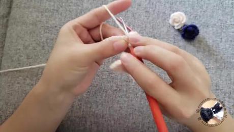 钩针教程:10分钟钩一朵小花,简单易学,适合新手(附图解)