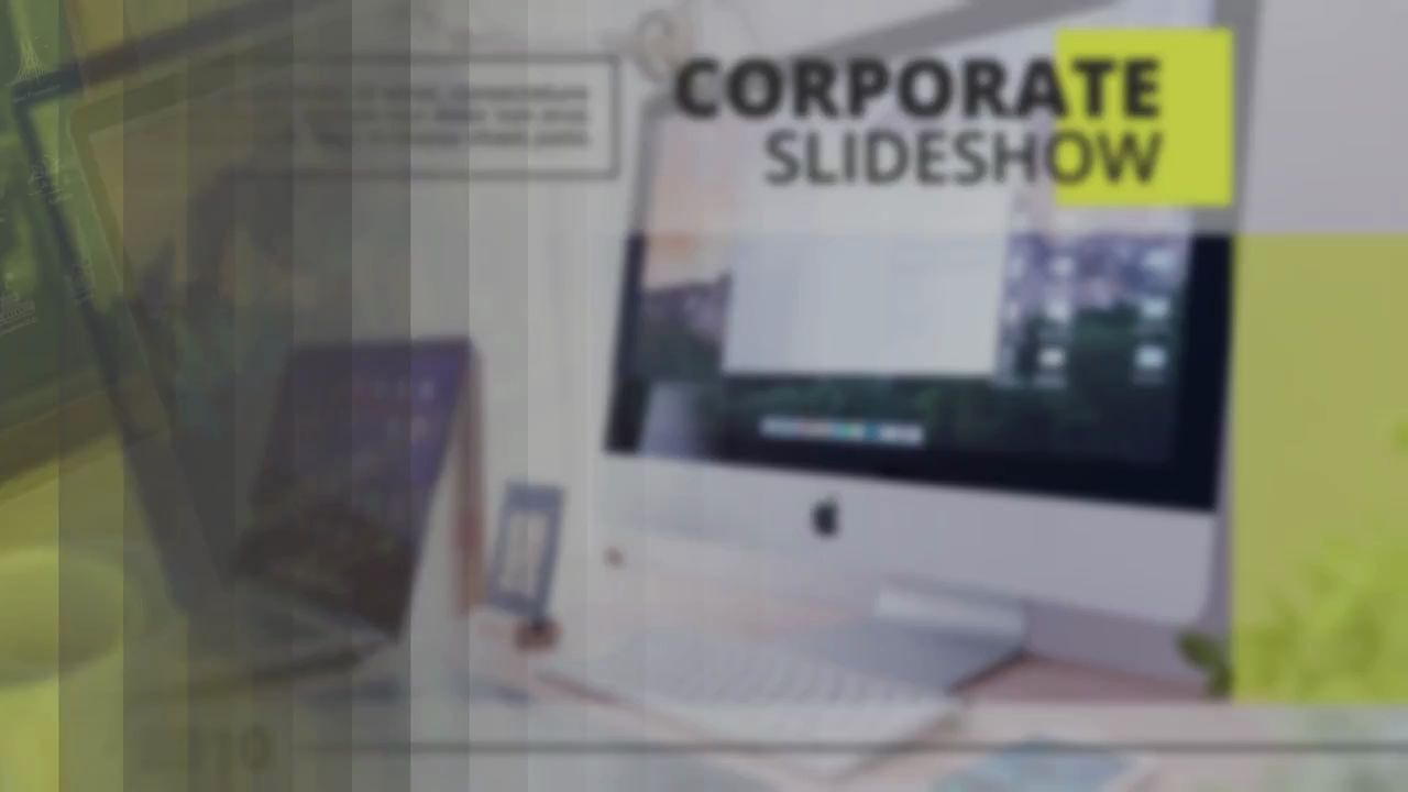 【Pr免费素材】Pr模板 企业幻灯片 1分钟18秒