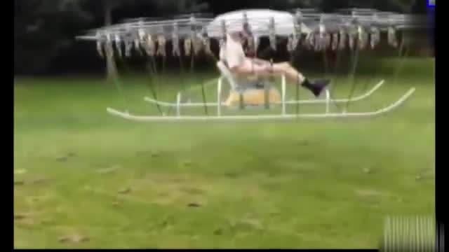 牛人在家自制飞行器 赶紧学学自己在家做一个吧