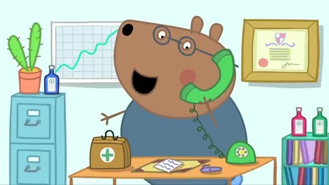 哇,大人们也咳嗽了怎么办~小猪佩奇之逆商培养