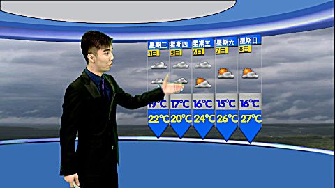 湖州电视台公共频道《湖州气象》2017-10-03 夏介达
