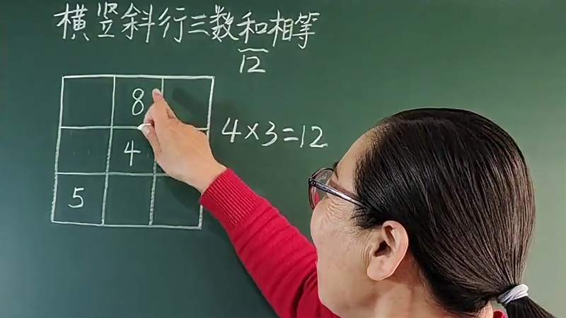 小学数学九宫格题,记住口诀,一秒解决