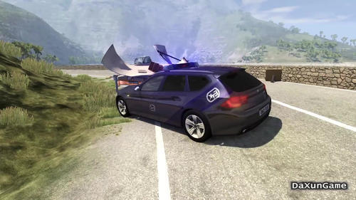 车祸模拟器:前方遇到事故现场,还好我刹车及时