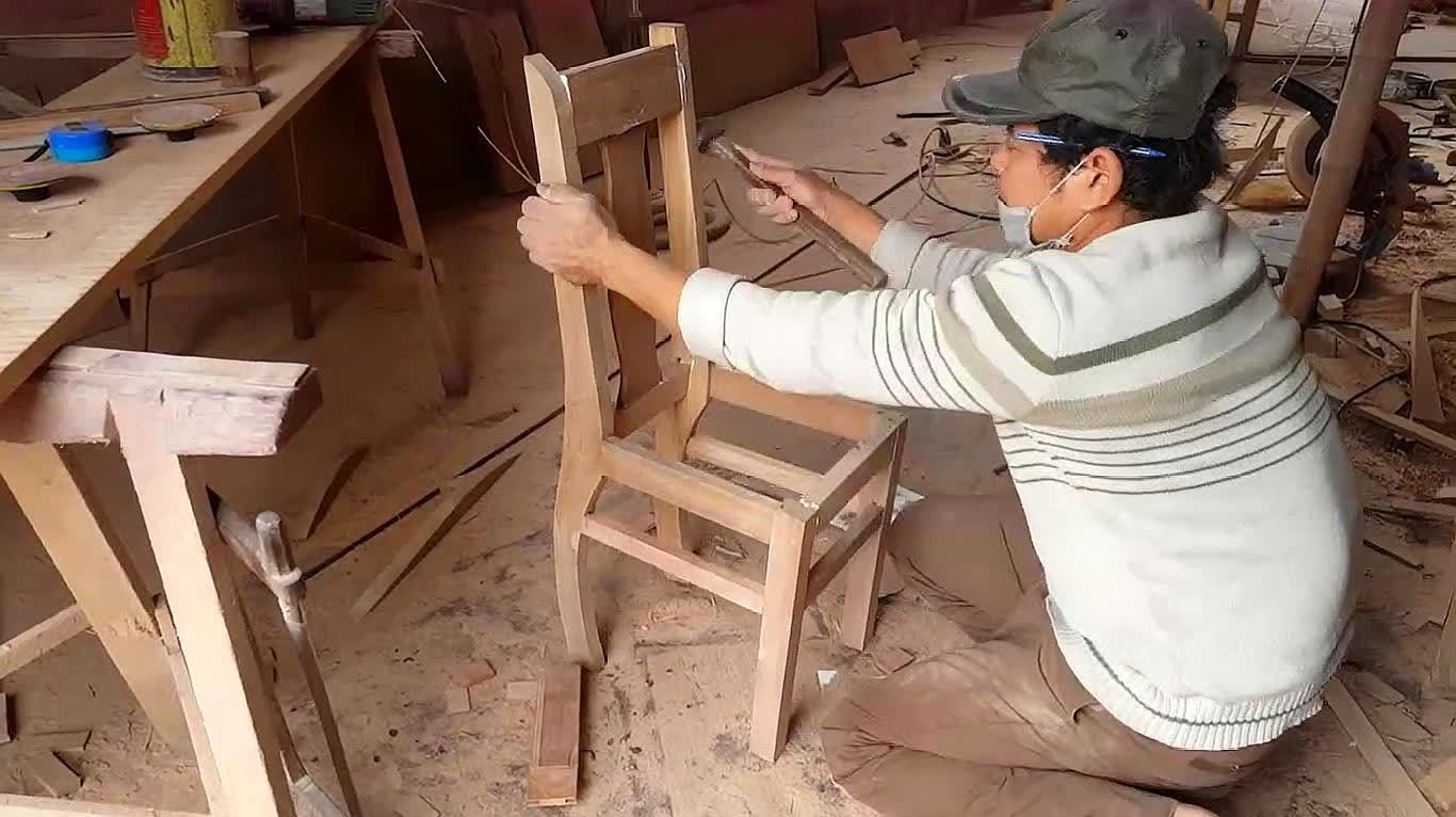 木匠工艺:一把实木椅子的拼接过程,结局我是满意的