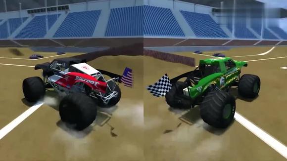 车祸模拟大脚车比赛画面同步率好高