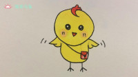 海棠与鱼:来教大家画生肖鸡简笔画,这个生肖的你肯定会喜欢的哟!