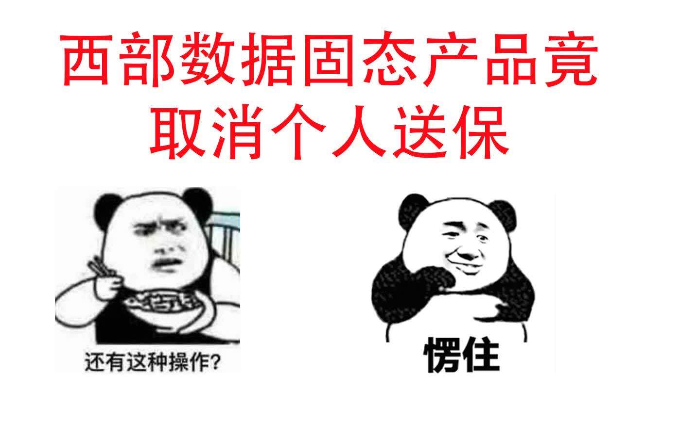 西部数据固态产品竟取消个人送保