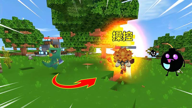 迷你世界:表妹有支配法杖,能操控生物瞬移爆炸,猪牛羊都变神器