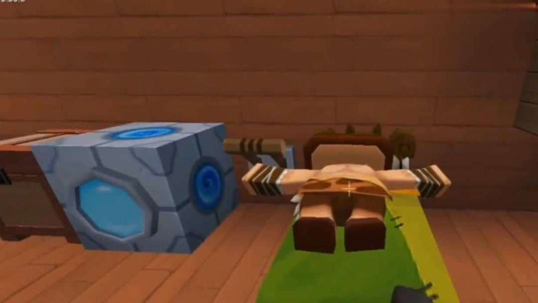 迷你世界:小伙伴又骗我,木斧头扔河里,就不会变成“金斧头”