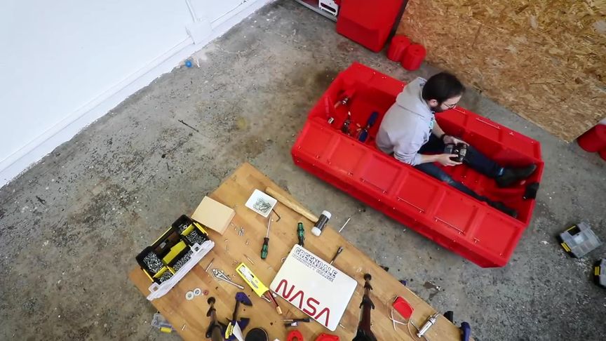 3D打印了一台可载人的坦克模型车