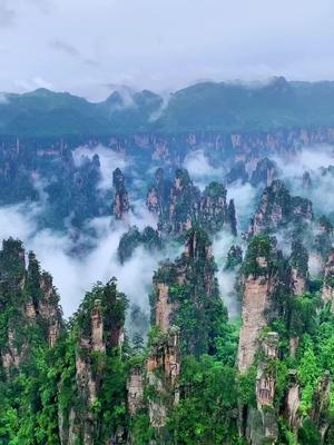 山不在高有仙则灵,不需要画笔的山水墨画