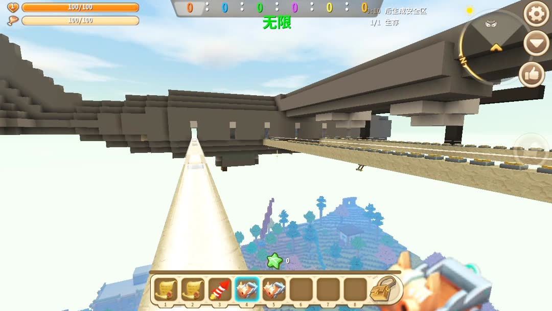 迷你世界:半仙居然直接抢劫运空投的飞机!还没落地就一身钻石甲