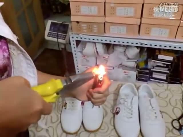 武极堂小龚教您如何辨别真假牛皮太极鞋 高清