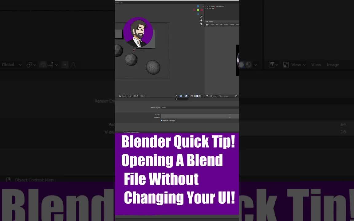 iBlender中文版插件Quick Load 教程Blender快速提示 |在打开 Blend ...