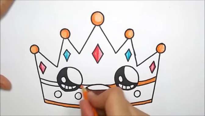 亲子简笔画:皇冠画画