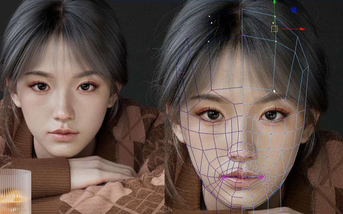 【Maya人物建模】从拉box开始教你,超详细的影视写实人物建模教程!