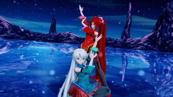 [MMD]霜雪千年(东方栀子、言和)