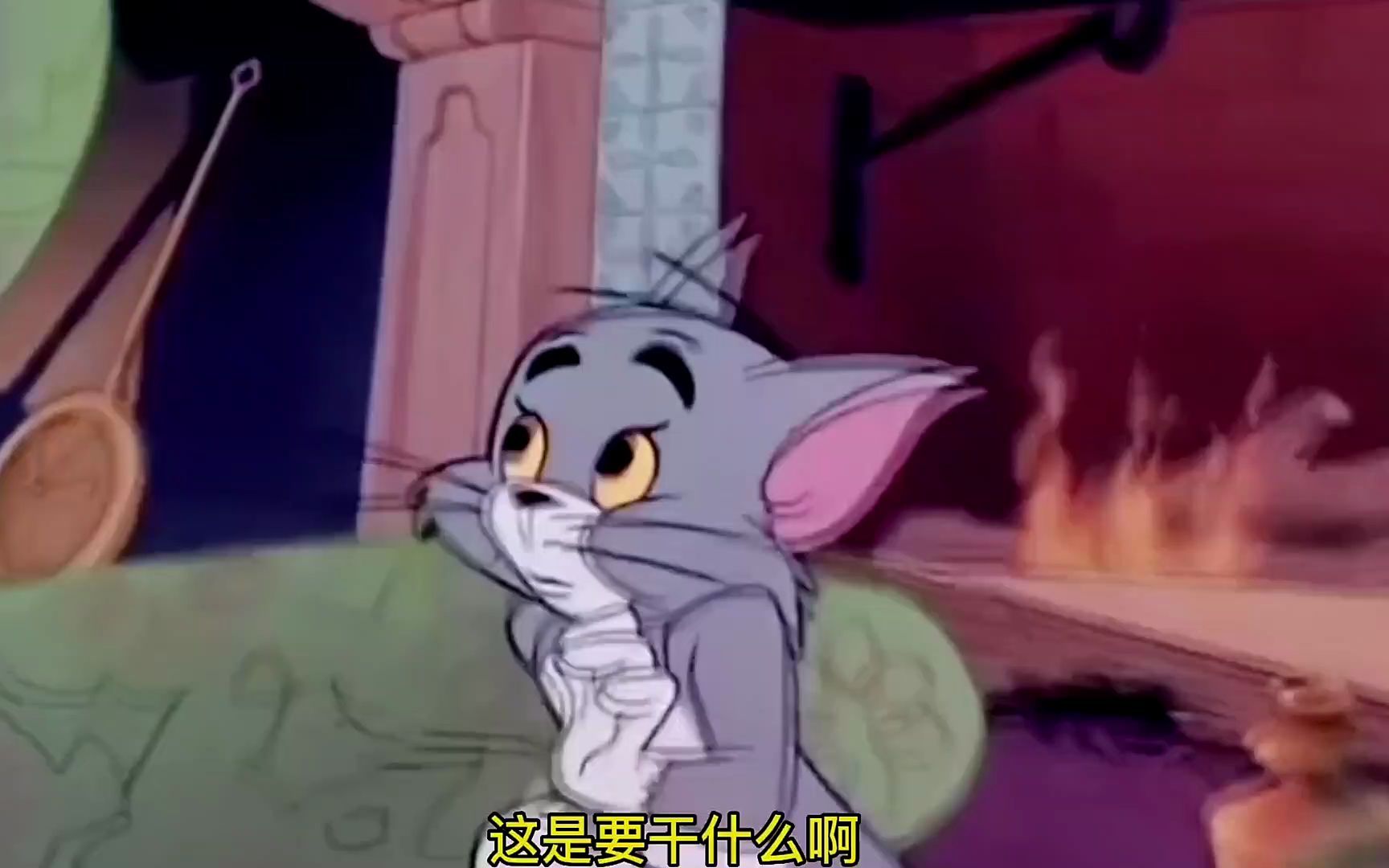 猫和老鼠 风雪中的缘分,杰瑞在寒冷的冬天里遇见汤姆开的奶酪店,这种...