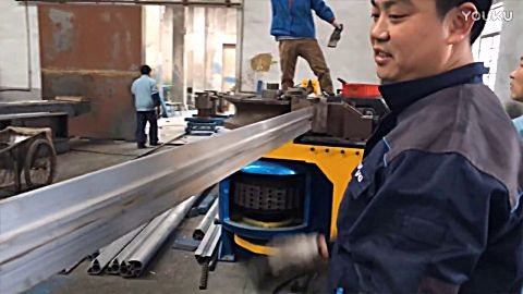 130液压弯管机工作视频,铝合金异型材90度弯曲,表面光滑,不起皱,厂家...