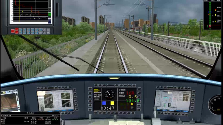 模拟火车 京沪线(北京--上海)CRH3到达常州站!