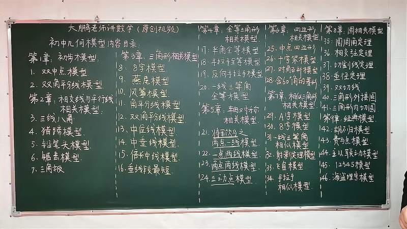 初中几何之所以难,就在于没有掌握几何模型!建议家长朋友收藏!