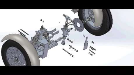 倒三轮电动车视频