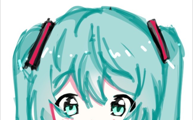 做一个miku眨眼的小动画