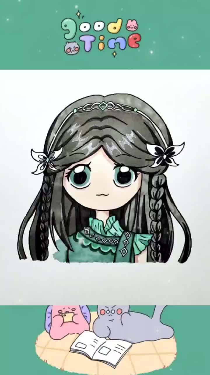 不同时间画的宁荣荣 #斗罗大陆 #宁荣荣 #简笔画