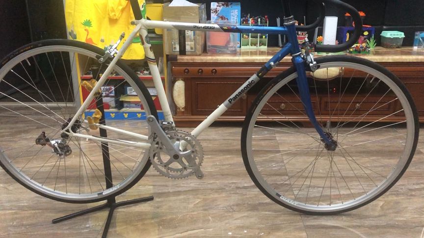 这台松下钢架自行车骨架已经完成,其实真是台好车