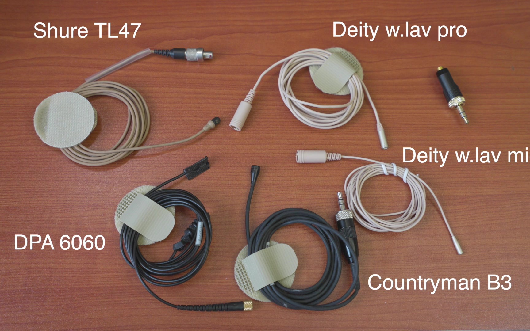 工作用 主流咪头对比测试dpa deity shure countryman