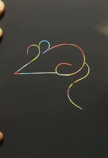 老鼠年快到了,教大家用232画老鼠#一学就会的简笔画