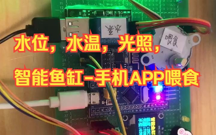 【单片机毕业设计】基于STM32智能鱼缸水质监测水温水位自动进水...