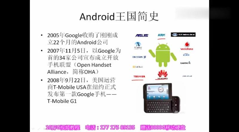 Android开发视频教学 全61讲 视频教程