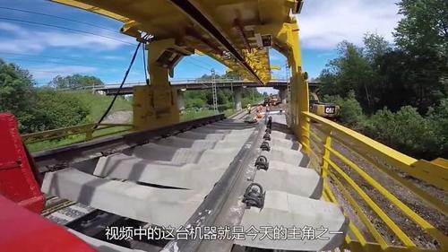 德国式铁路更换法,全过程机械化操作,看完让人大开眼界