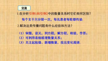 RJ数学九(上)第8讲 一元二次方程的实际应用-互赠、握手、病毒传染问题