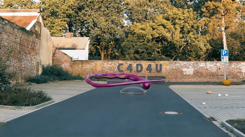 创意AR动画:躲避怪物的模型人