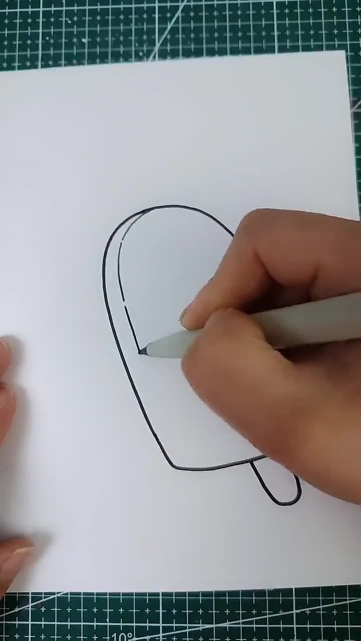 一起画雪糕你喜欢什么口味的 简笔画 +