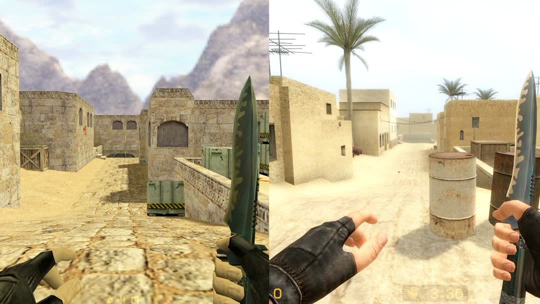 纪念青春,CS1.6到CSGO,沙2地图进化史,老玩家一定听过这首歌!