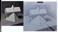 素描零基础入门石膏几何体。绘画深入不会的要练基本功