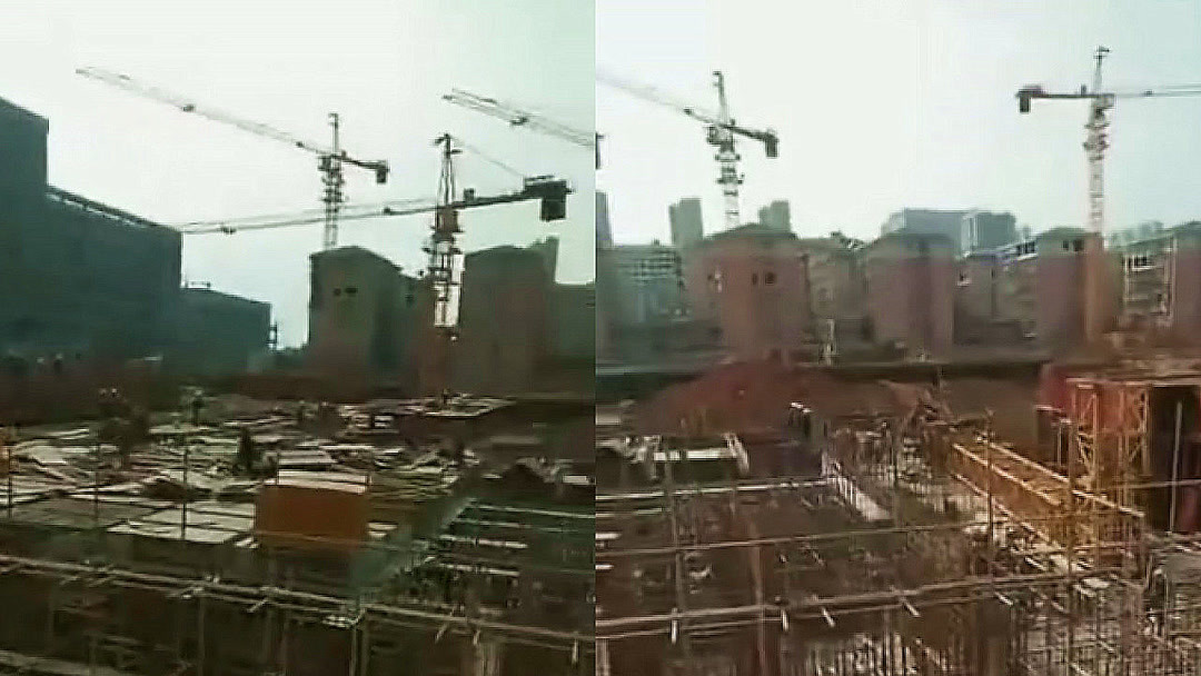 湖南沅江发生工地塔吊倒塌事故 2名工人伤重不治身亡