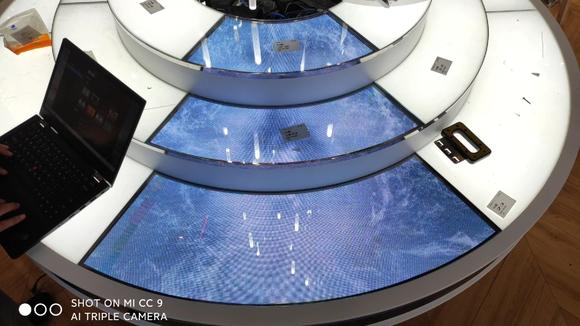 异形LED电子屏的安装,看看这设计,单元板和控制卡都是订制