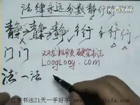 硬笔行书字帖,钢笔书法学写法律 永远 分数 视频