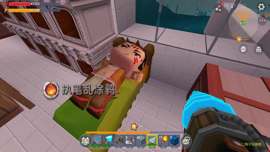 迷你世界218:我拆了几个建筑,建1个3层电梯,怪物也能用电梯?