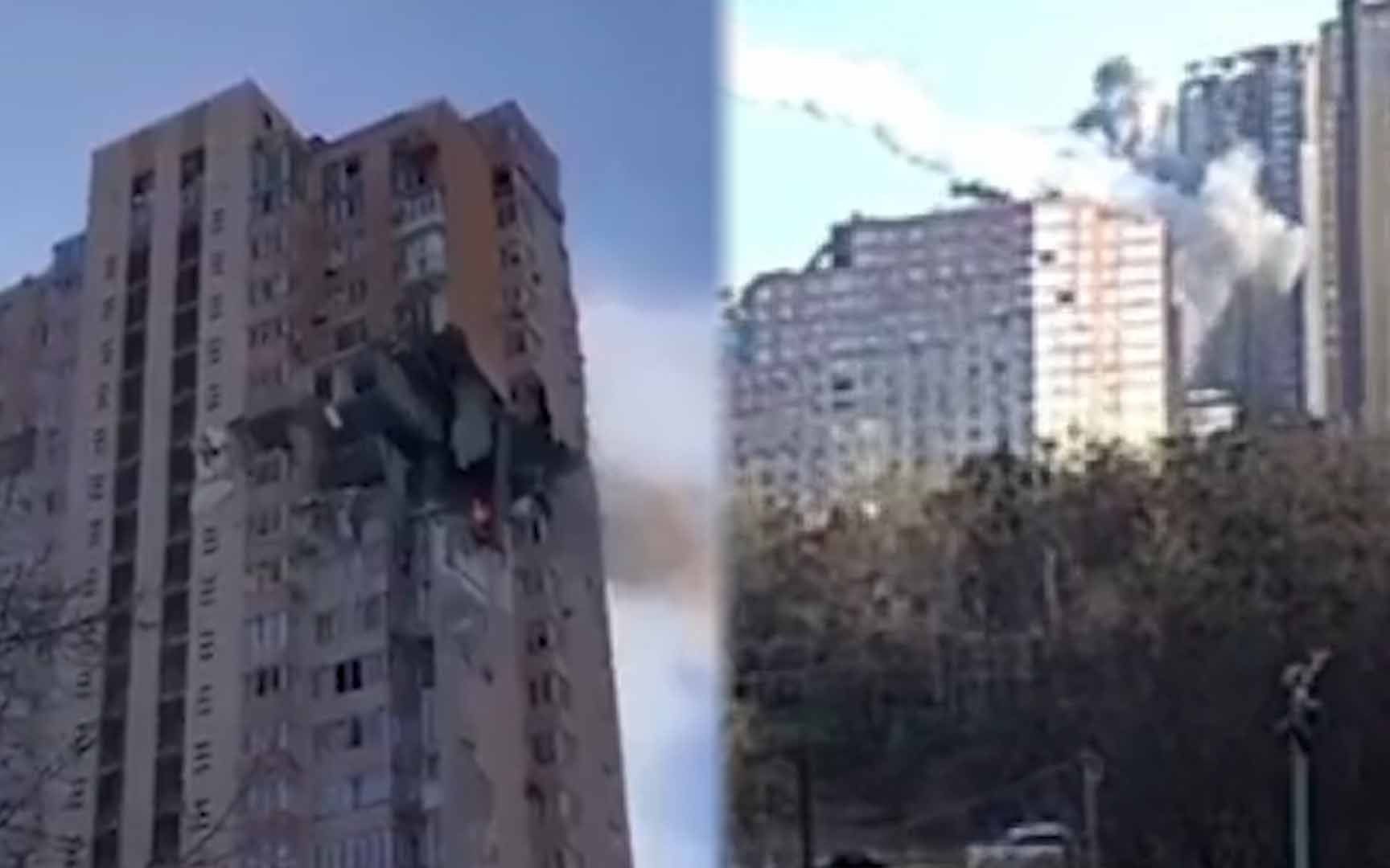 俄方否认袭击基辅一住宅楼:系乌方防空制导故障致导弹袭击民居