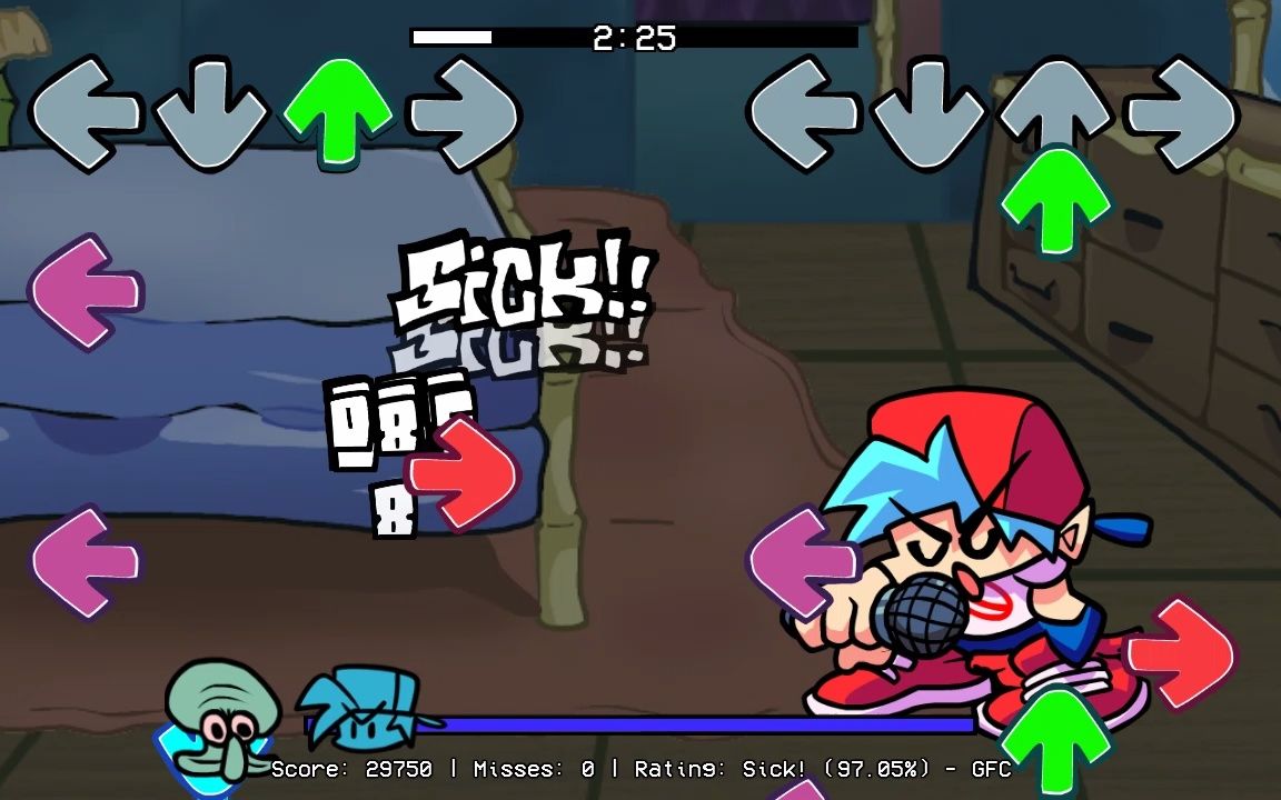 FNF优质mod:深红模糊的早晨[恶意泄露]一阶段预览[已删去部分贴图]