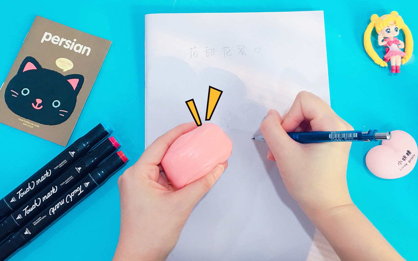 又是妈见打系列?花甜为了DIY橡皮泥,偷偷从厨房拿来材料