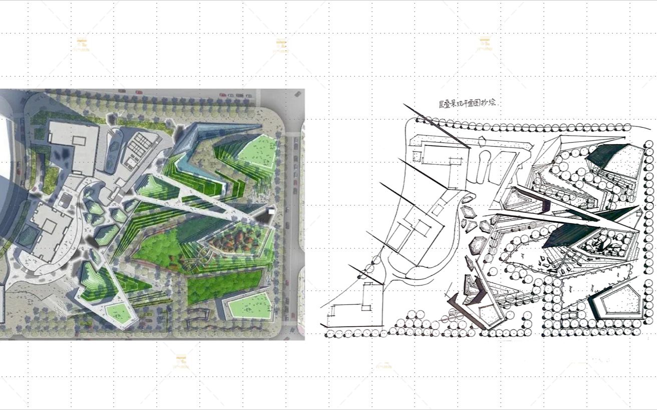 元气景观免费研学计划-2-3月案例抄绘-大尺度路网