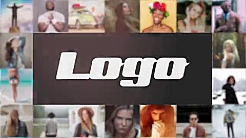 ae17062501 多图片翻转拼接的开场片头AE模板